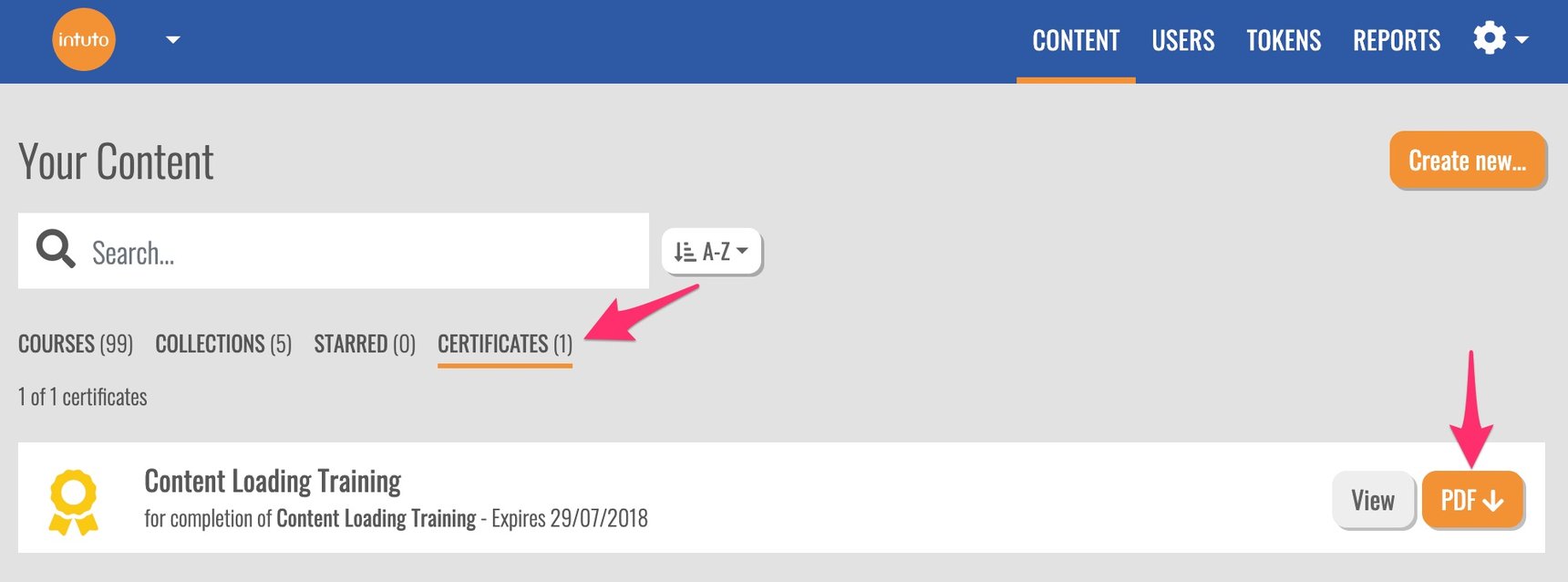 How do I download my certificate?