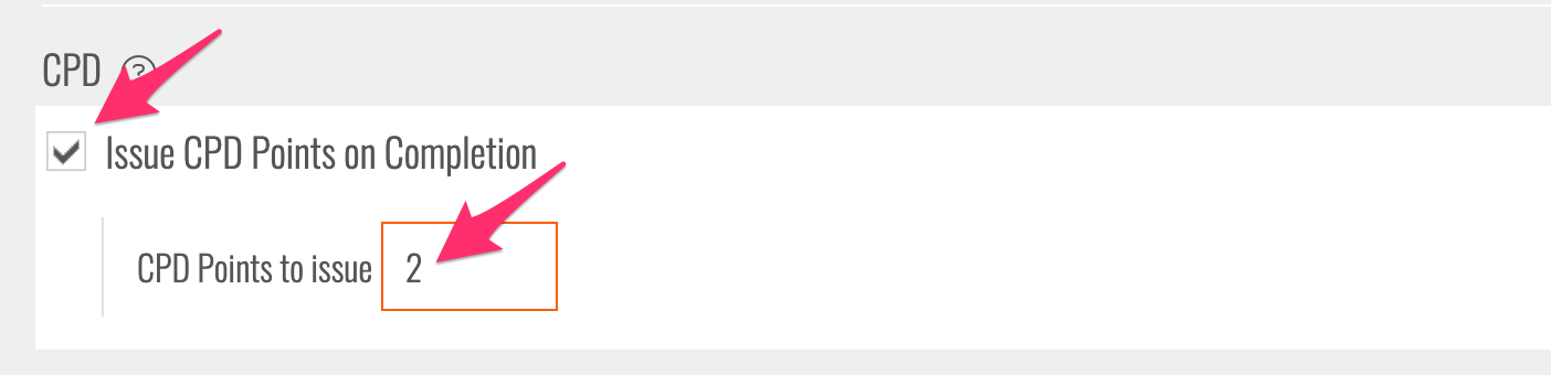 How can I track CPD points for my learners?
