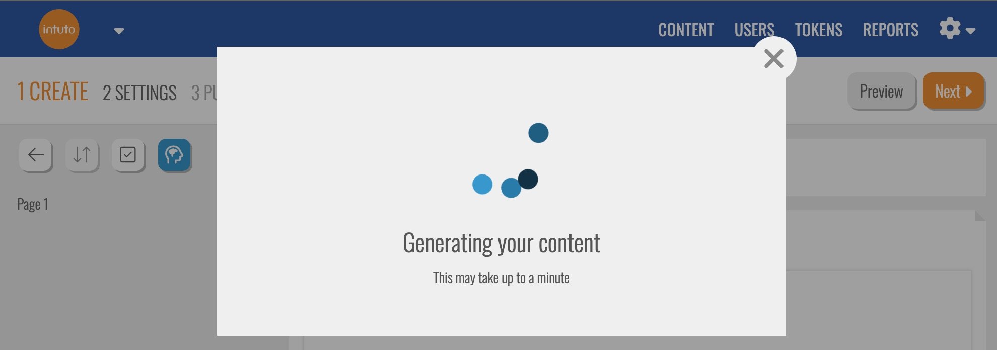 Using the AI content generator